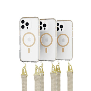 EvoCrystal - Apple iPhone 16 Pro Max Case with Cross-Body - Gold ...